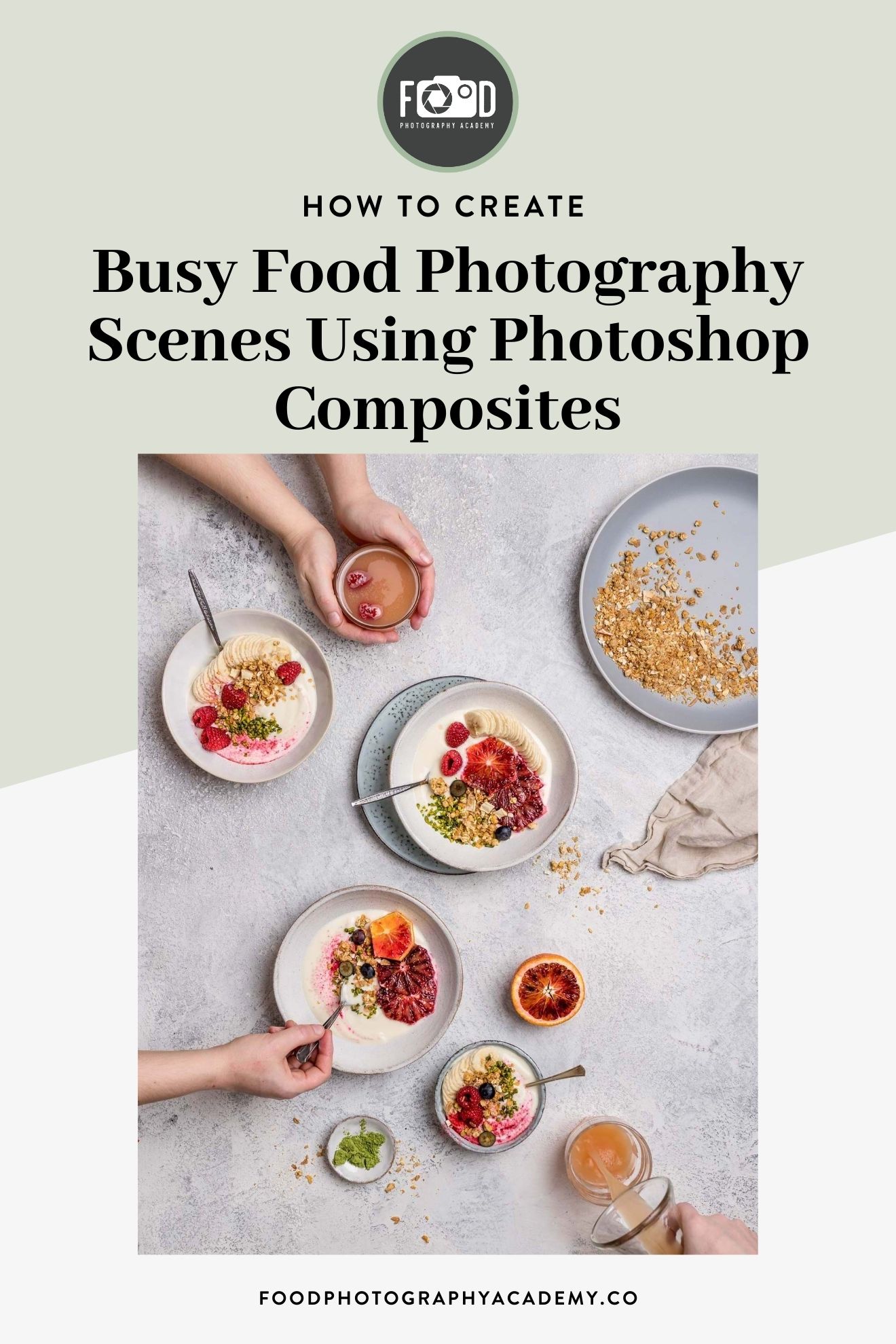 How to Use Photoshop Composites to create busy Food Photography