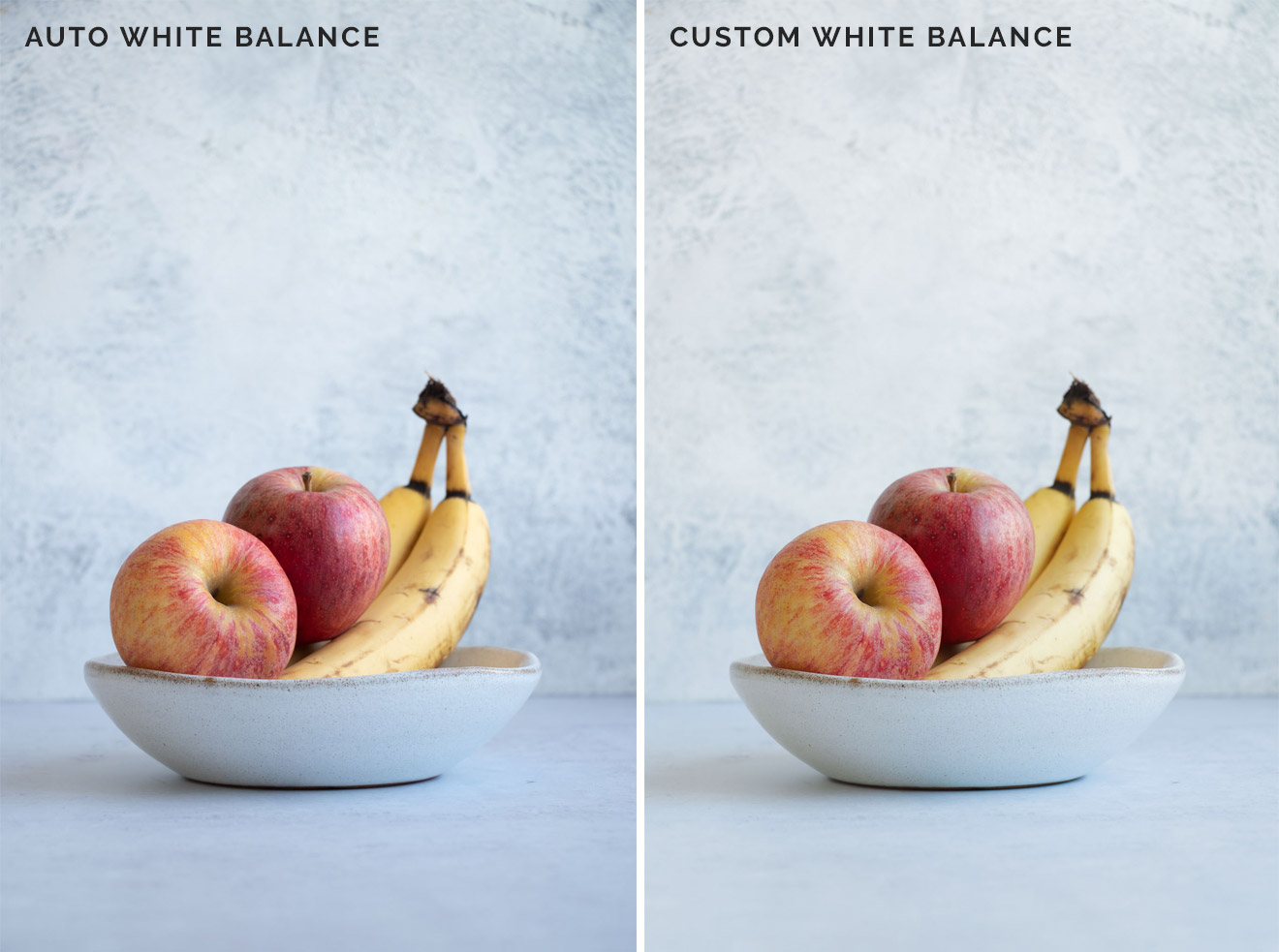 How to set a custom white balance for perfect colours in food photography