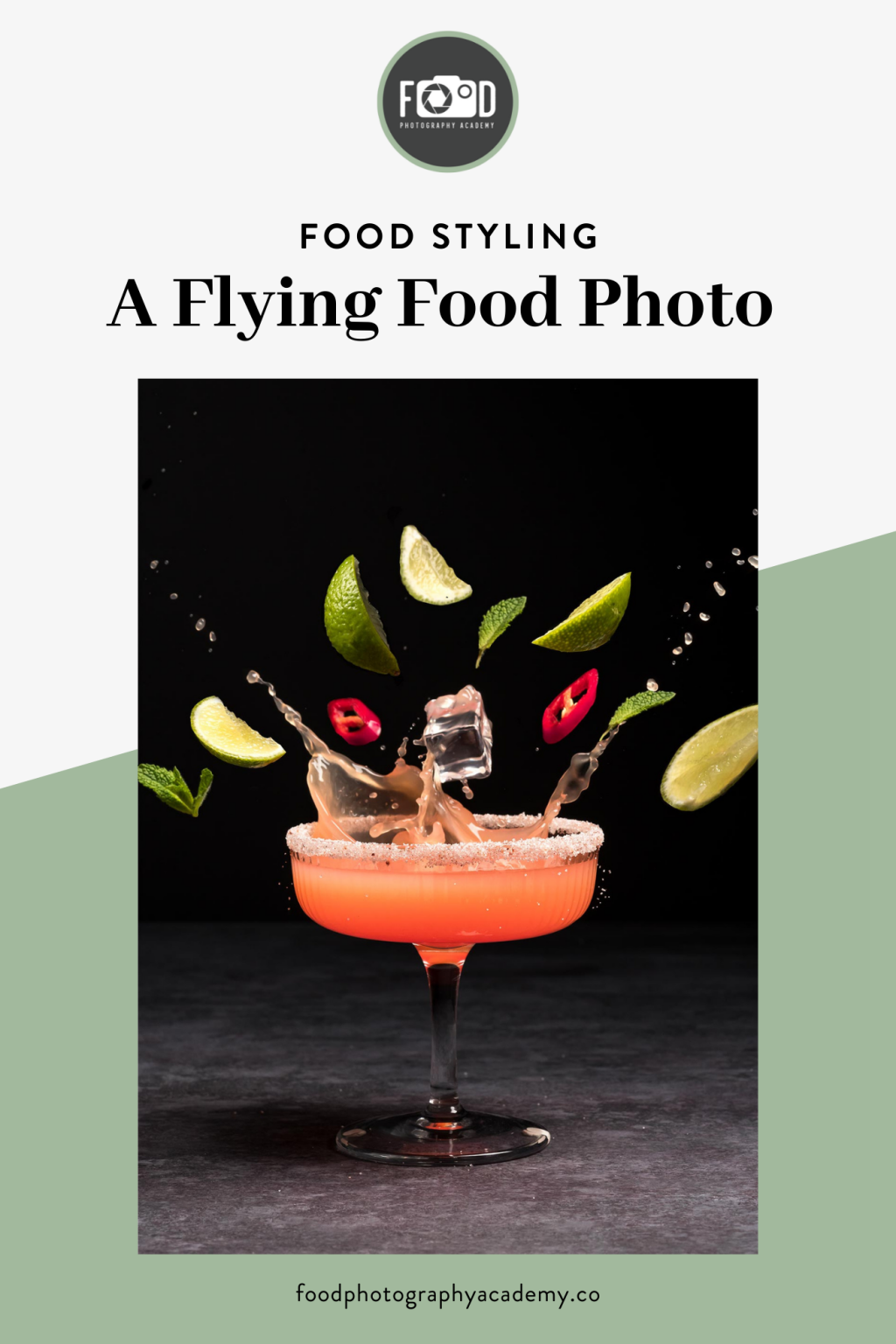 Food Styling A Flying Food Photo - Food Photography Academy